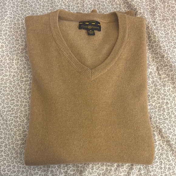 Club Room | Sweaters | Club Room Tan Vneck Cashmere Sweater | Poshmark